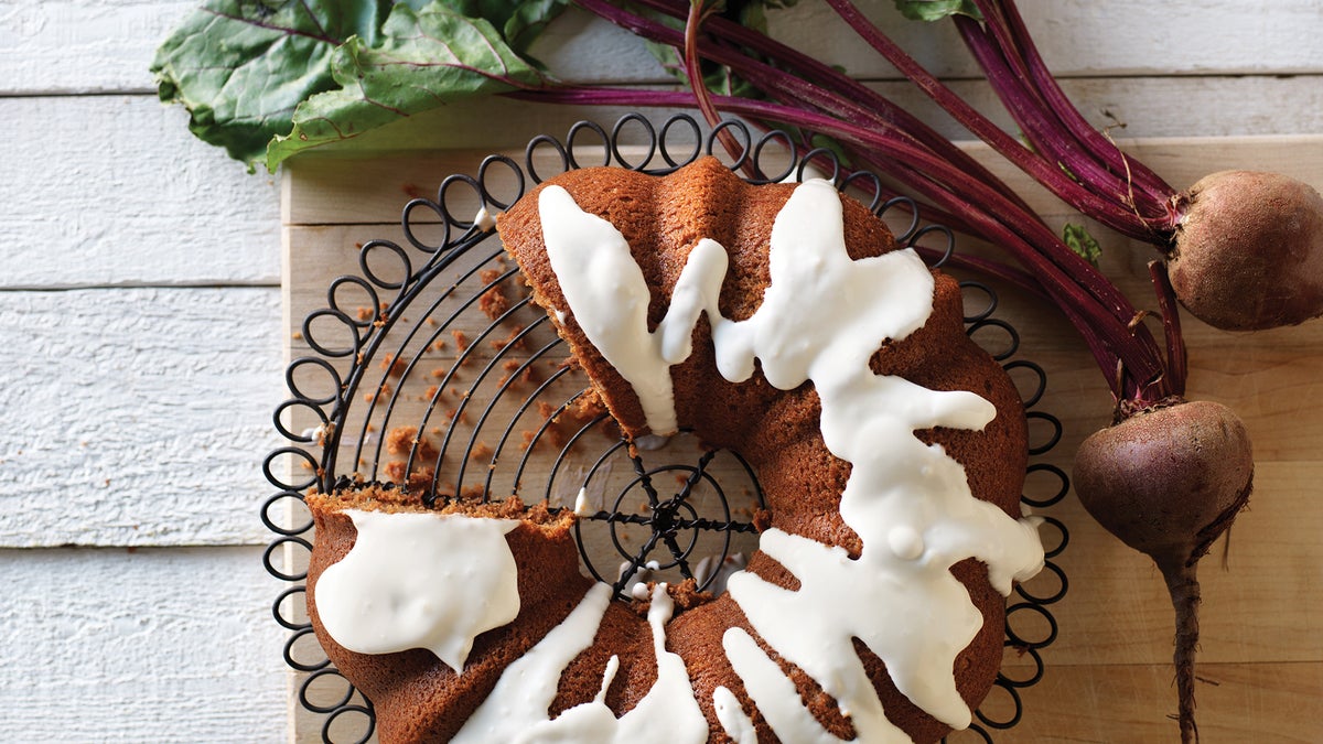 Red Velvet Cake with Beets & Cream Cheese Glaze