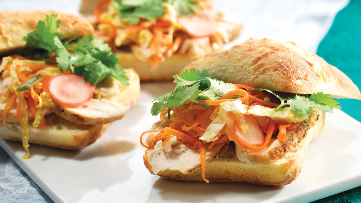 Chicken Banh Mi Sandwich Recipe