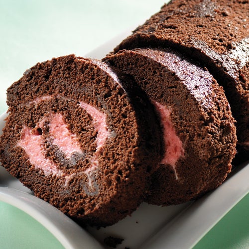 Chocolate Raspberry Cheesecake Roll