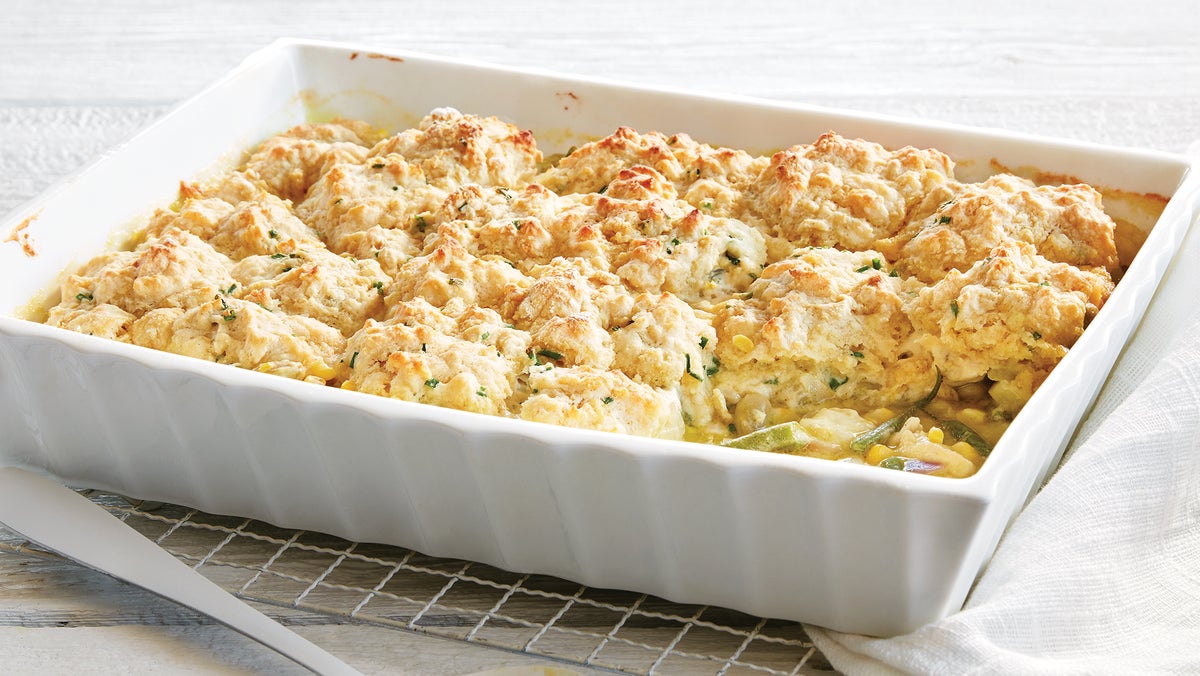 Savory Chicken Cobbler with Corn & Fennel