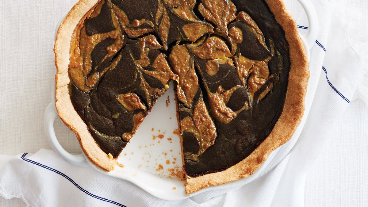 Chocolate Swirl Pumpkin Pie Recipe