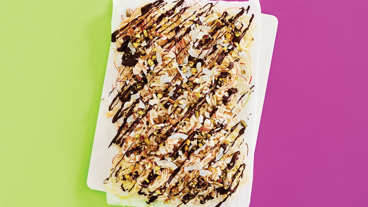 Chocolate-Drizzled Apple Strings Recipe