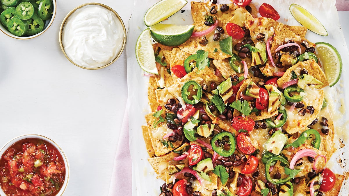 Easy Grilled Veggie Nachos