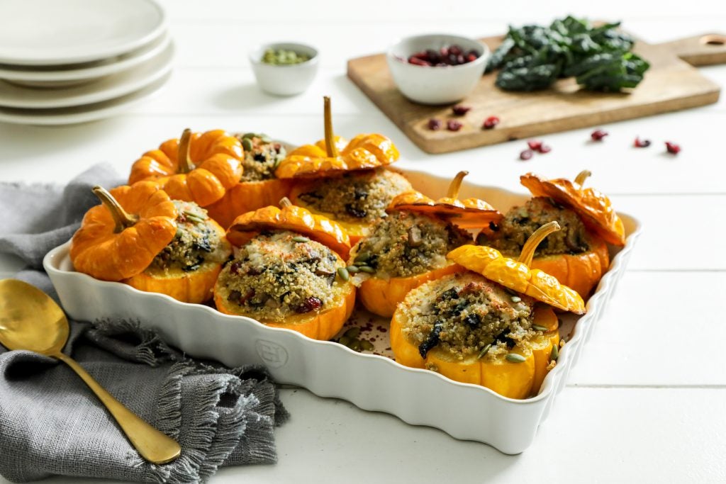 Savory Stuffed Mini Pumpkins Recipe
