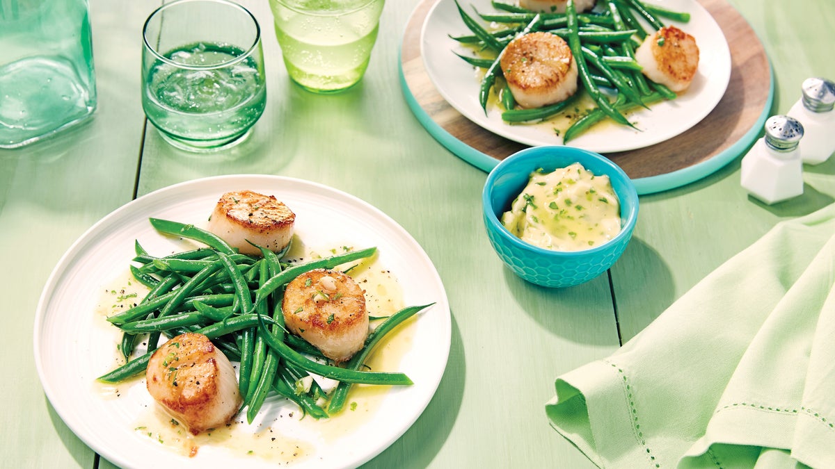 Scallops with Cilantro Lime Butter Recipe
