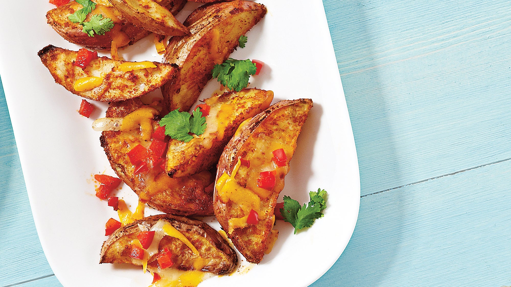 Southwestern Cheddar Steak Fries Recipe